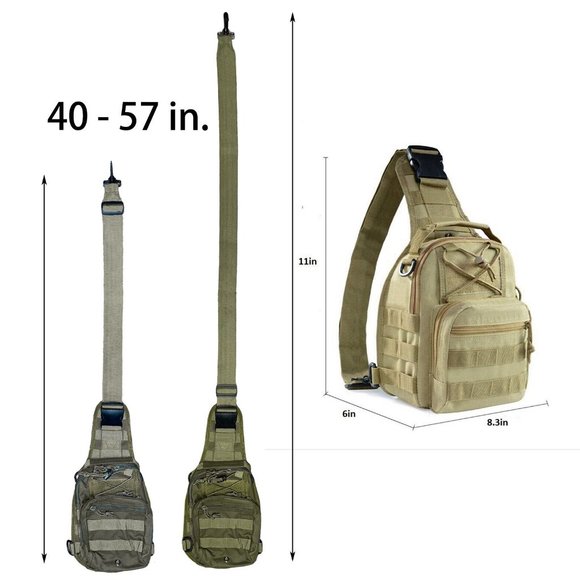 Bags | Men Pouch Tactical Chest Shoulder Sling Bag Bum Pack Cross Body ...
